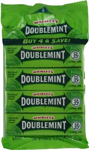 Wrigleys Doublemint 4 pack 5stick Gum – US2U Johnsonville