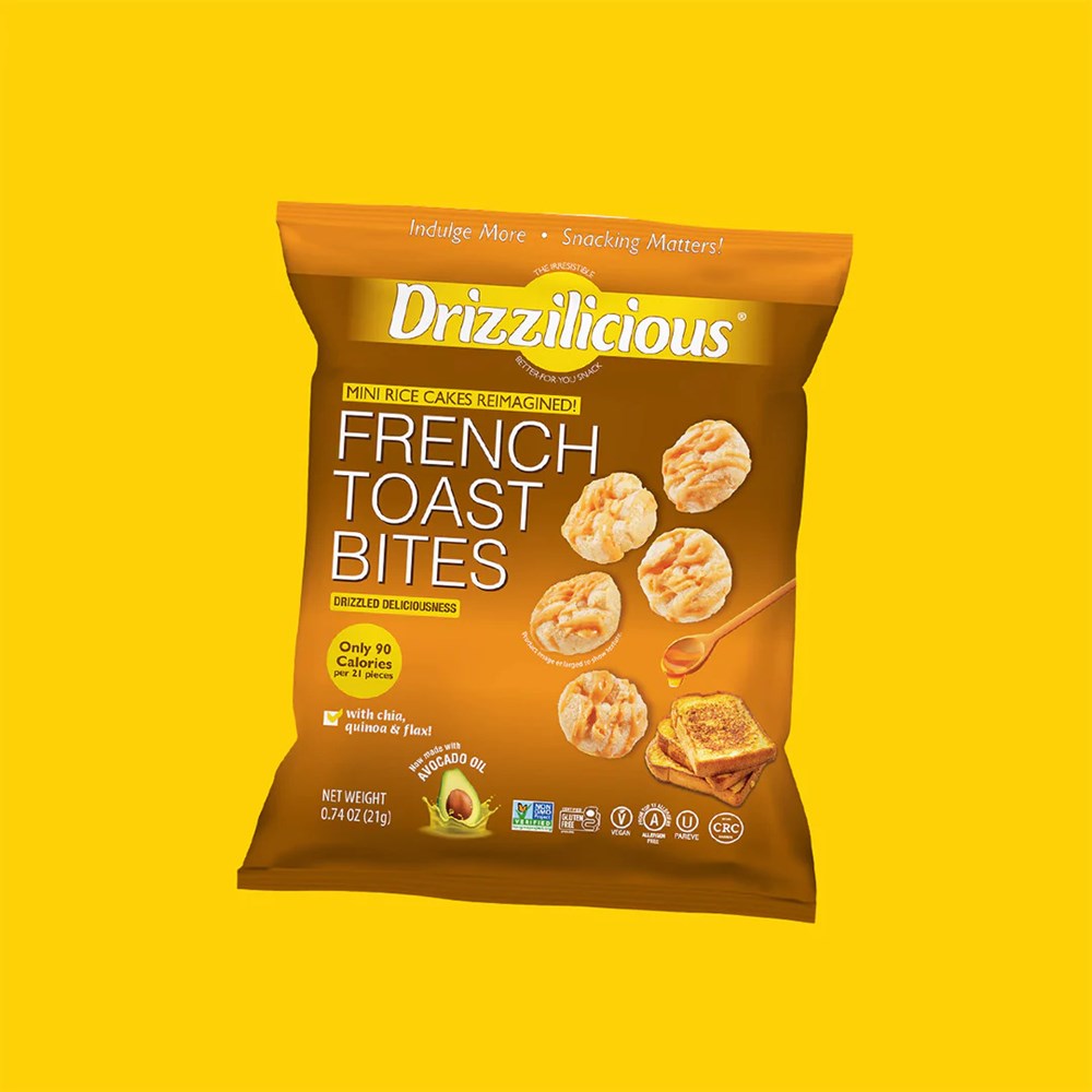Drizzilicious Mini Rice Cakes French Toast 0.74oz/21g – US2U Johnsonville