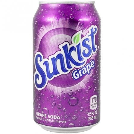 Sunkist Grape can 12floz/355ml – US2U Johnsonville