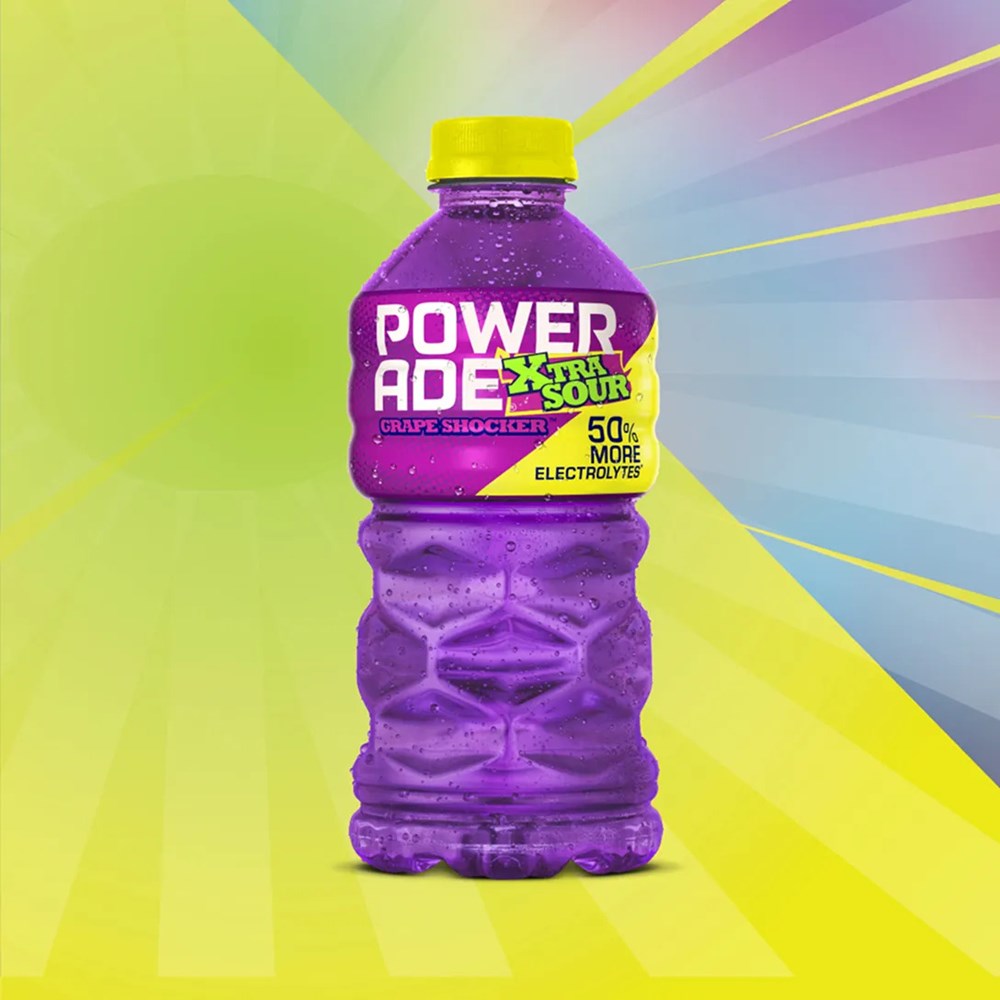 Powerade Xtra Sour Grape Shocker 20floz/591ml – US2U Johnsonville