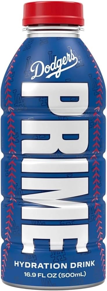 Prime Hydration Dodgers V2 Blue Bottle 16.9floz/500ml – US2U Johnsonville