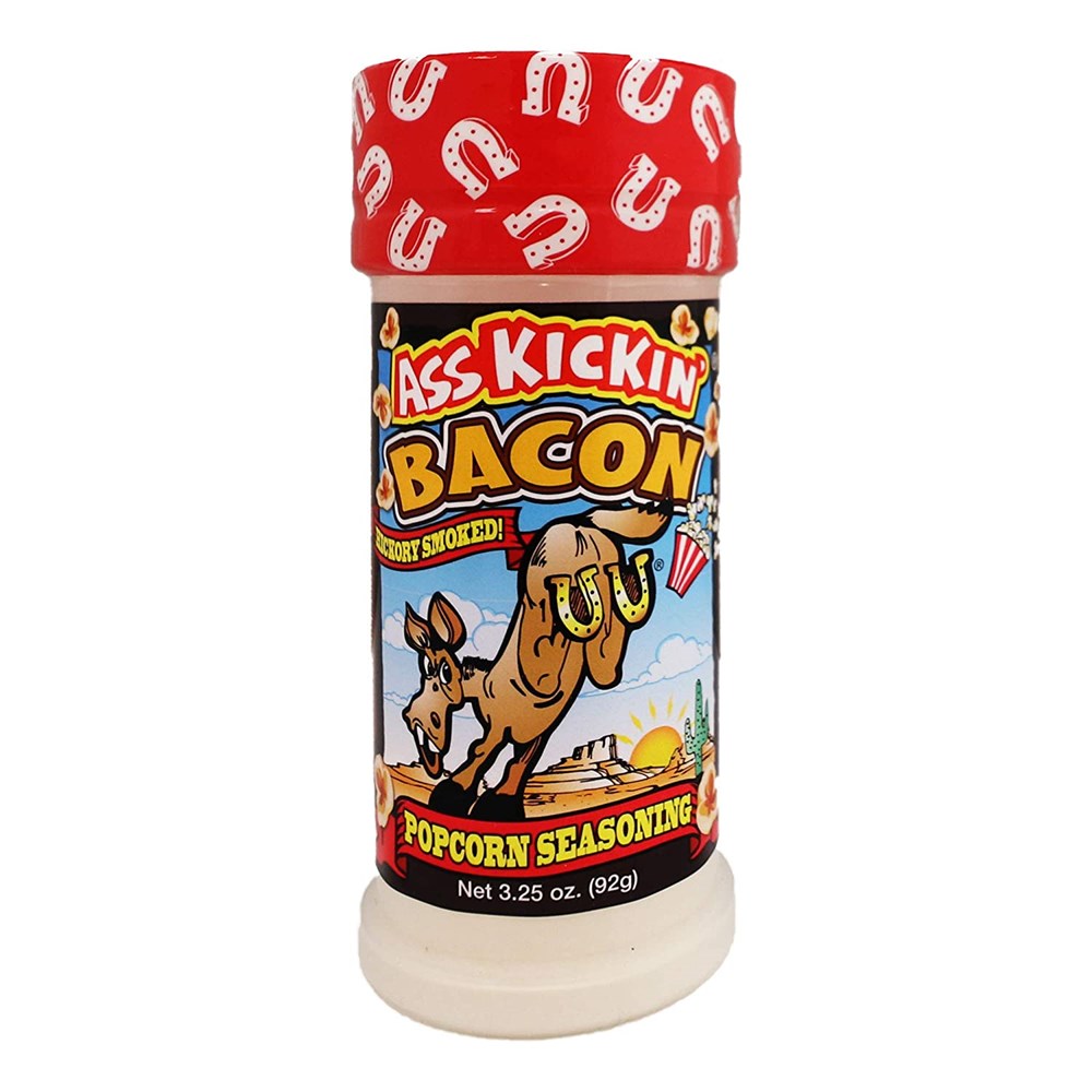 Ass Kickin Popcorn Seasoning Bacon Flavor 3.25oz/92g (Best by Sept 202 ...