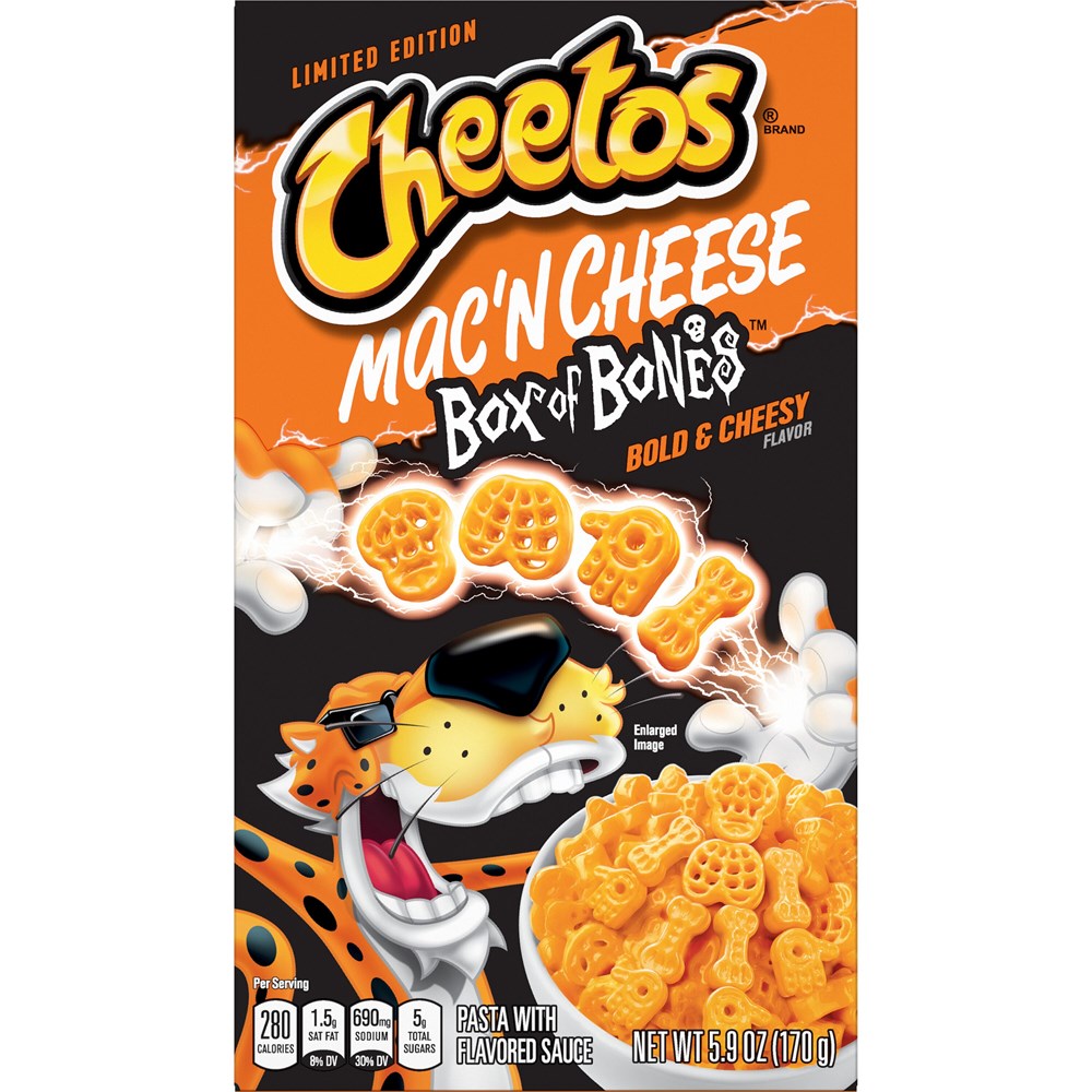Cheetos Mac n Cheese Bold & Cheesy Box of Bones 5.9oz/170g *LIMITED ED ...