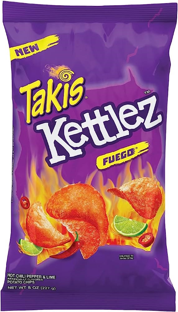 Barcel Takis Kettlez Chips Fuego 8oz/227g – US2U Johnsonville