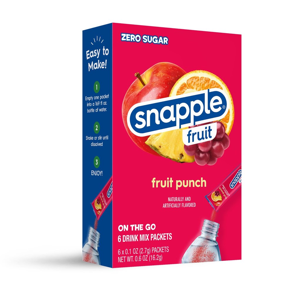 Snapple Zero Sugar On the Go Fruit Punch 6pk STG – US2U Johnsonville