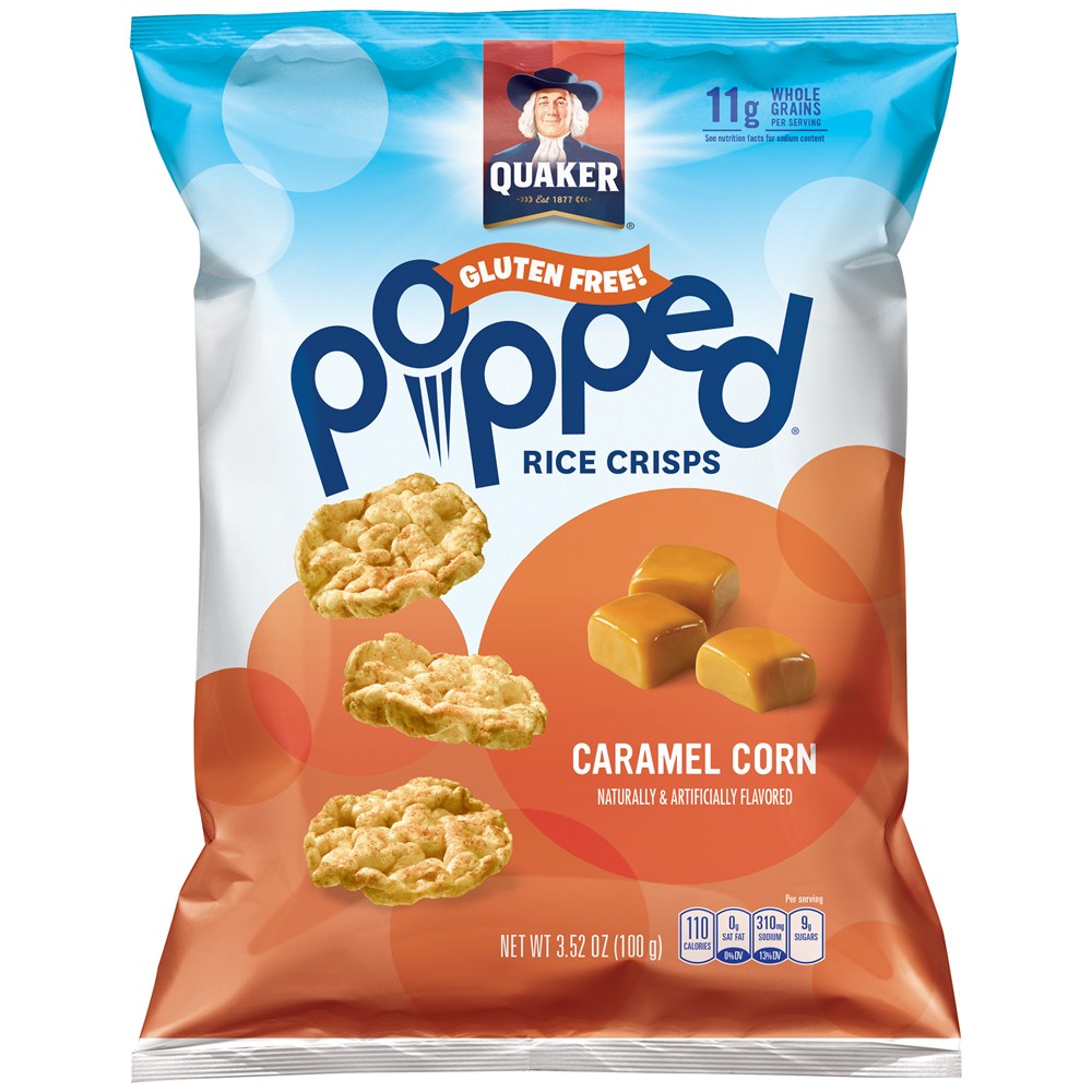 Quaker Popped Rice Crisps - Caramel Corn 3.52oz/100g – US2U Johnsonville