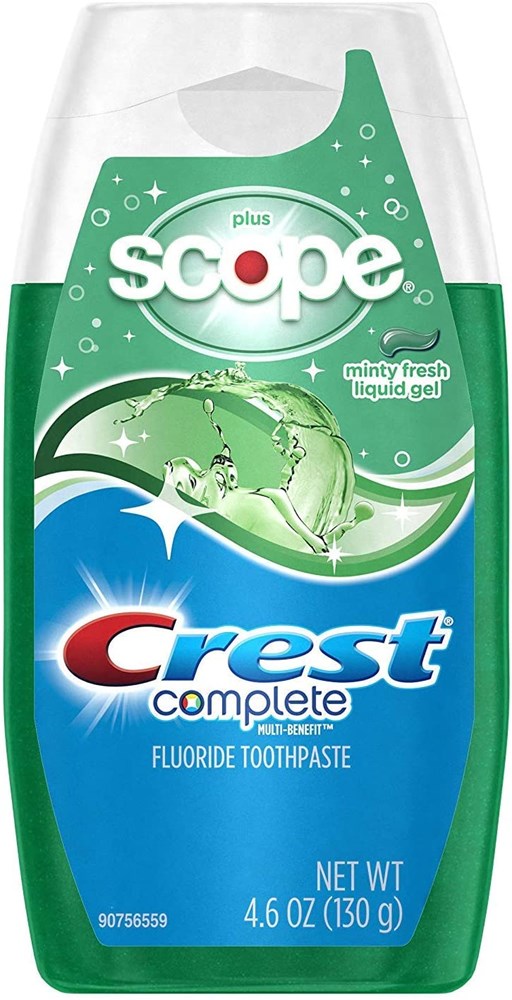 Crest Complete Whitening plus Scope Liquid Gel Toothpaste Each@5.4oz/1 ...